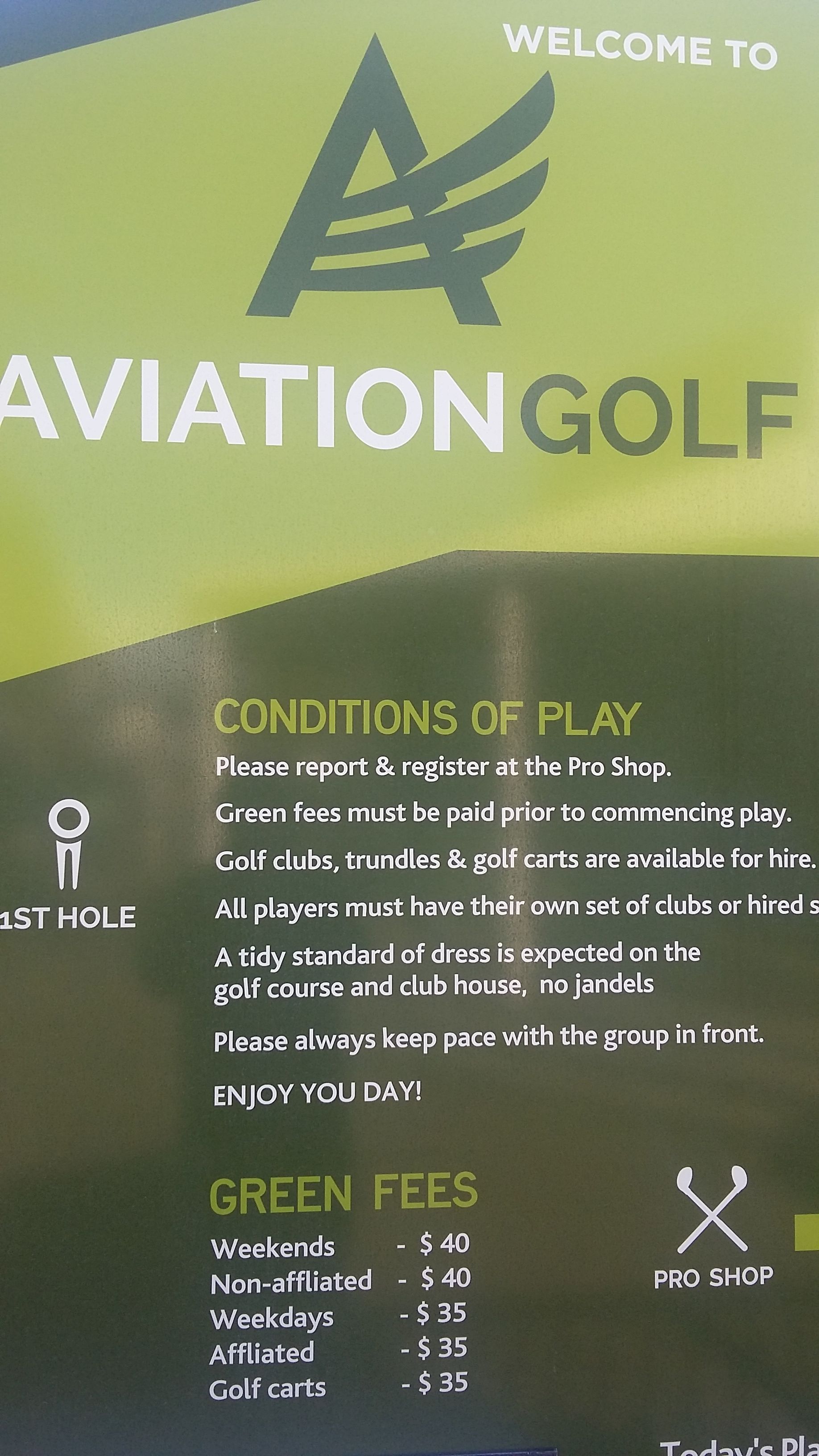 AVIATION GOLF CLUB – GreyPower Golf